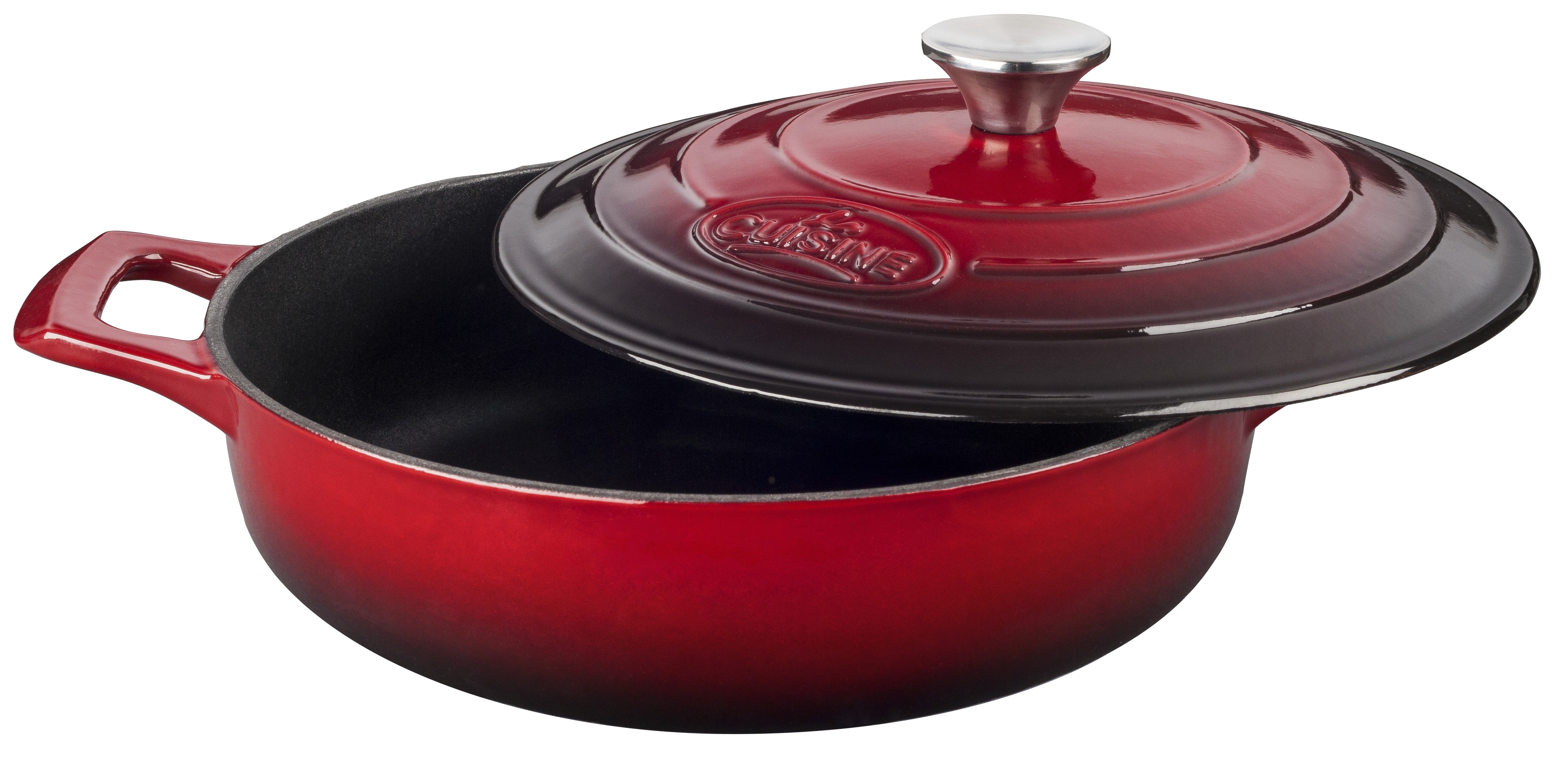 Promotie "LA CUISINE" Set Vase de Fonta Emailata: Cratita joasa Saute ...