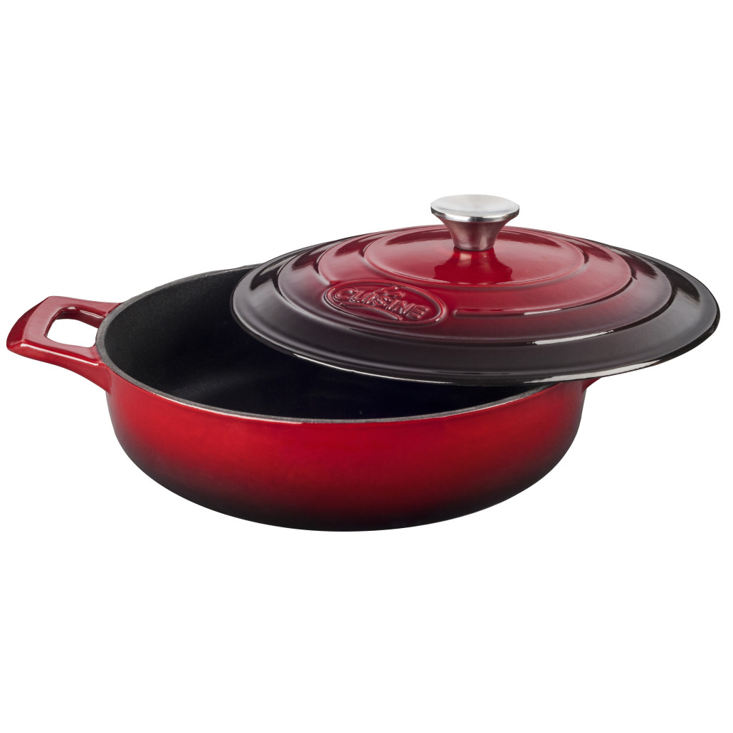 Promotie "LA CUISINE" Set Vase de Fonta Emailata: Cratita joasa Saute ...