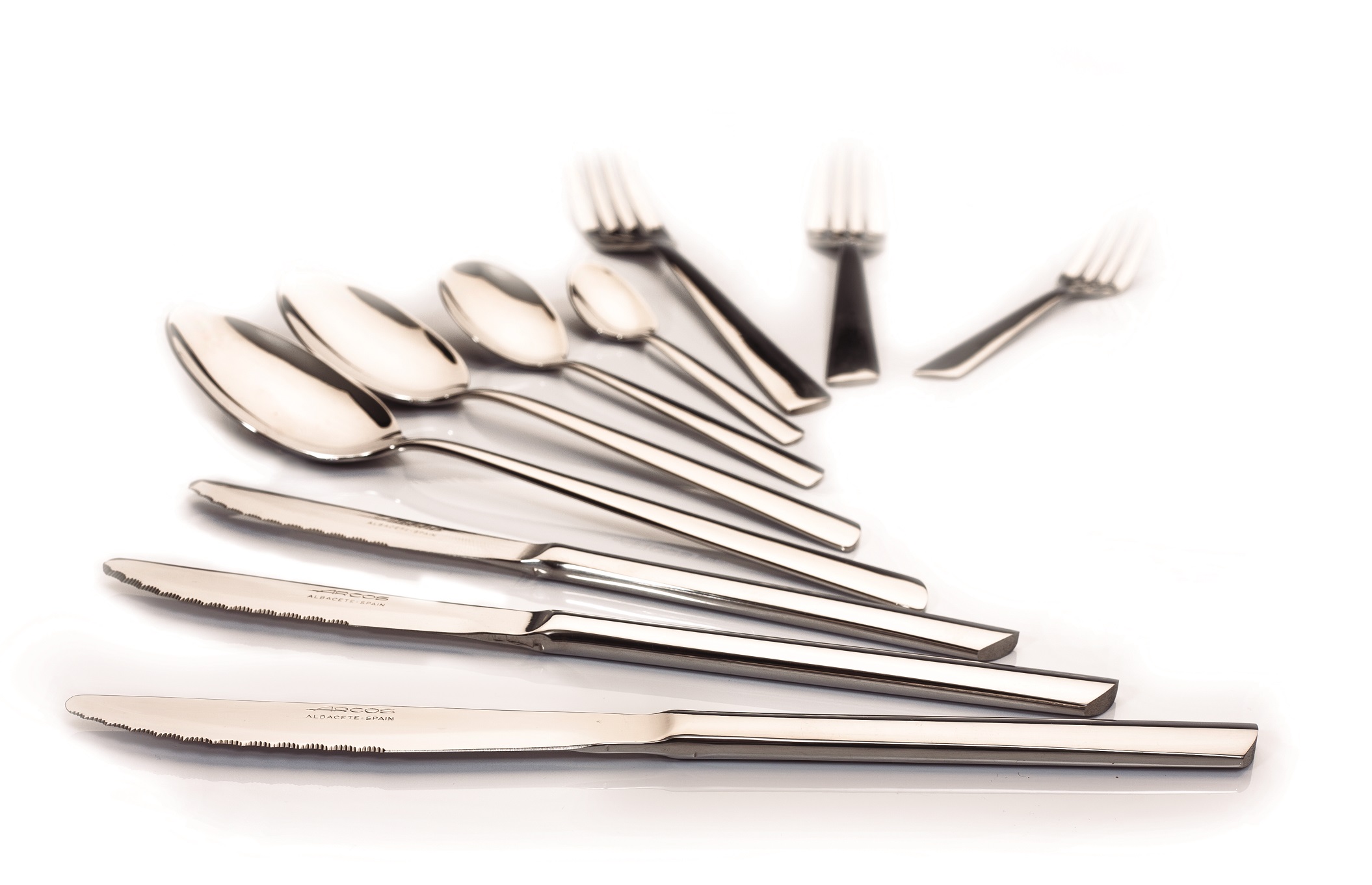 Set Tacamuri Inox 10 ANI GARANTIE, ARCOS "Toscana", 24 piese - ChefMania.ro