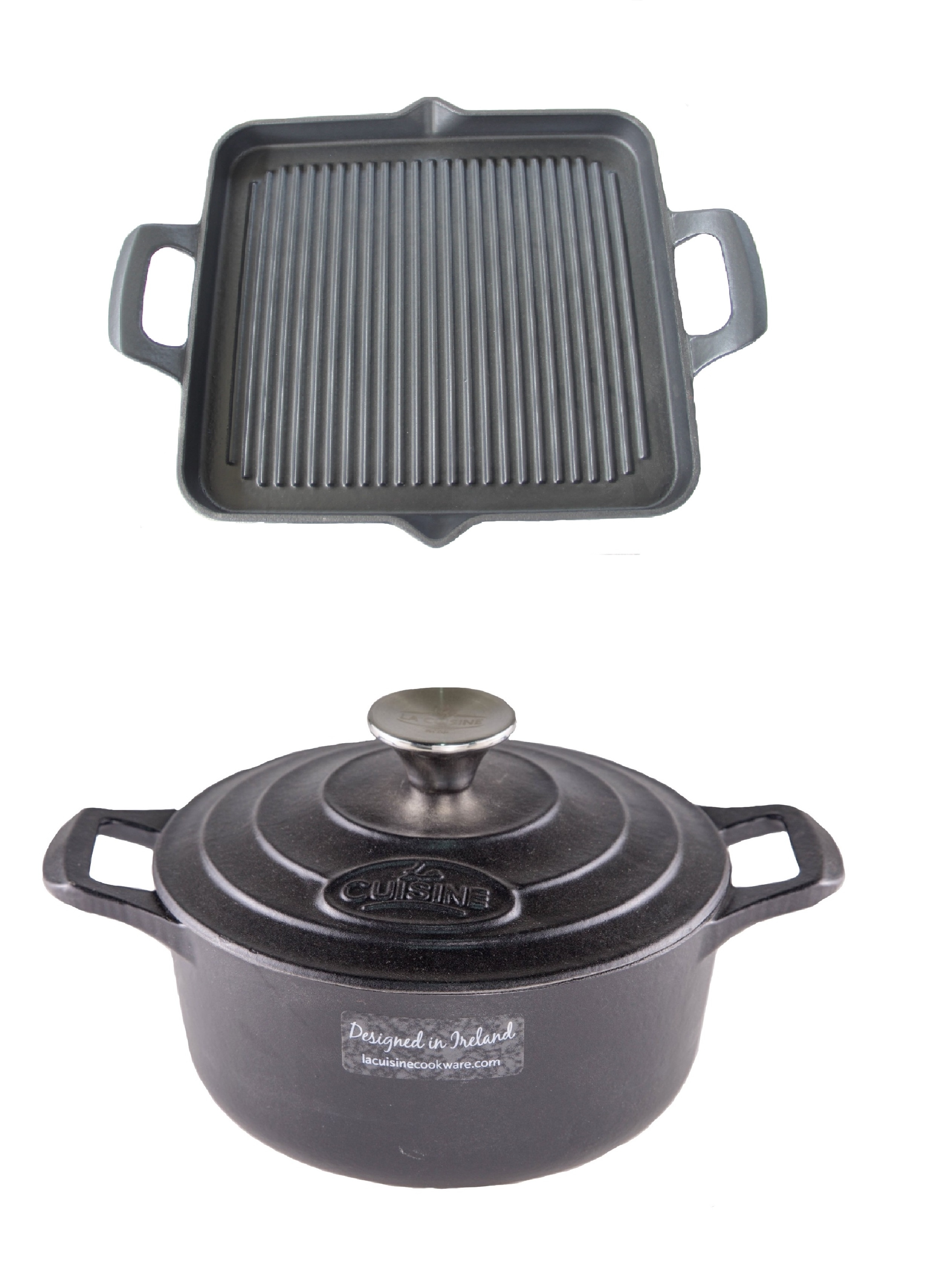 Promotie "LA CUISINE" Set Vase de Fonta Emailata: Oala de fonta ...